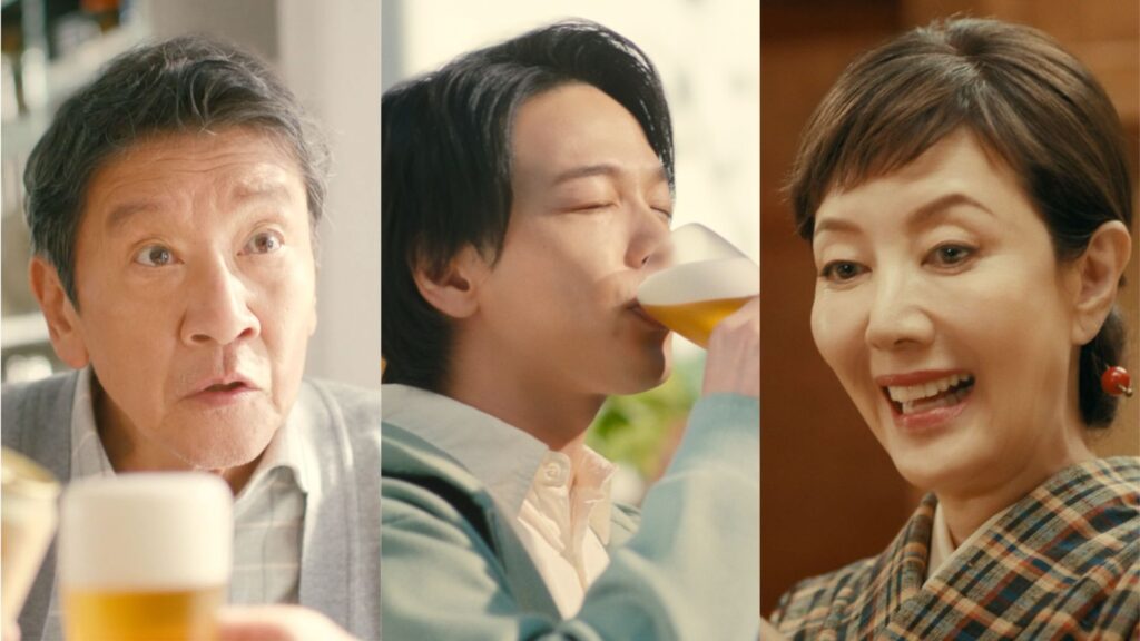 中村倫也、奥田瑛二、戸田恵子 出演 キリンビール 新TVCM「義父と」篇、「女将と」篇＆メイキング・インタビュー | エンタメラッシュTV