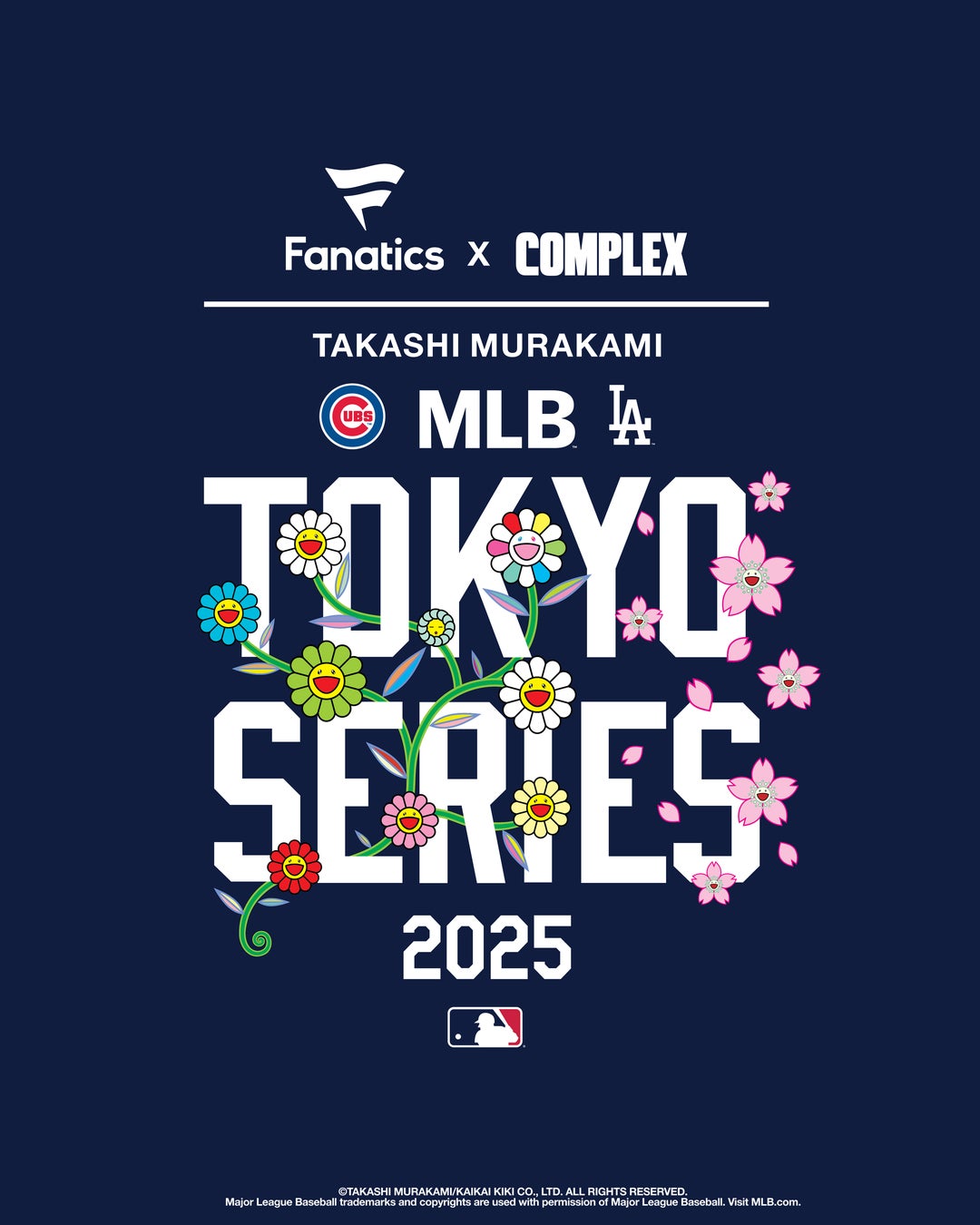 FANATICSとCOMPLEX、2025年MLB東京シリーズ限定版「村上隆 × MLB」コレクションを発表＆ポップアップイベントを3月8日（土）～3月21日（金）東京・原宿にて開催 ...