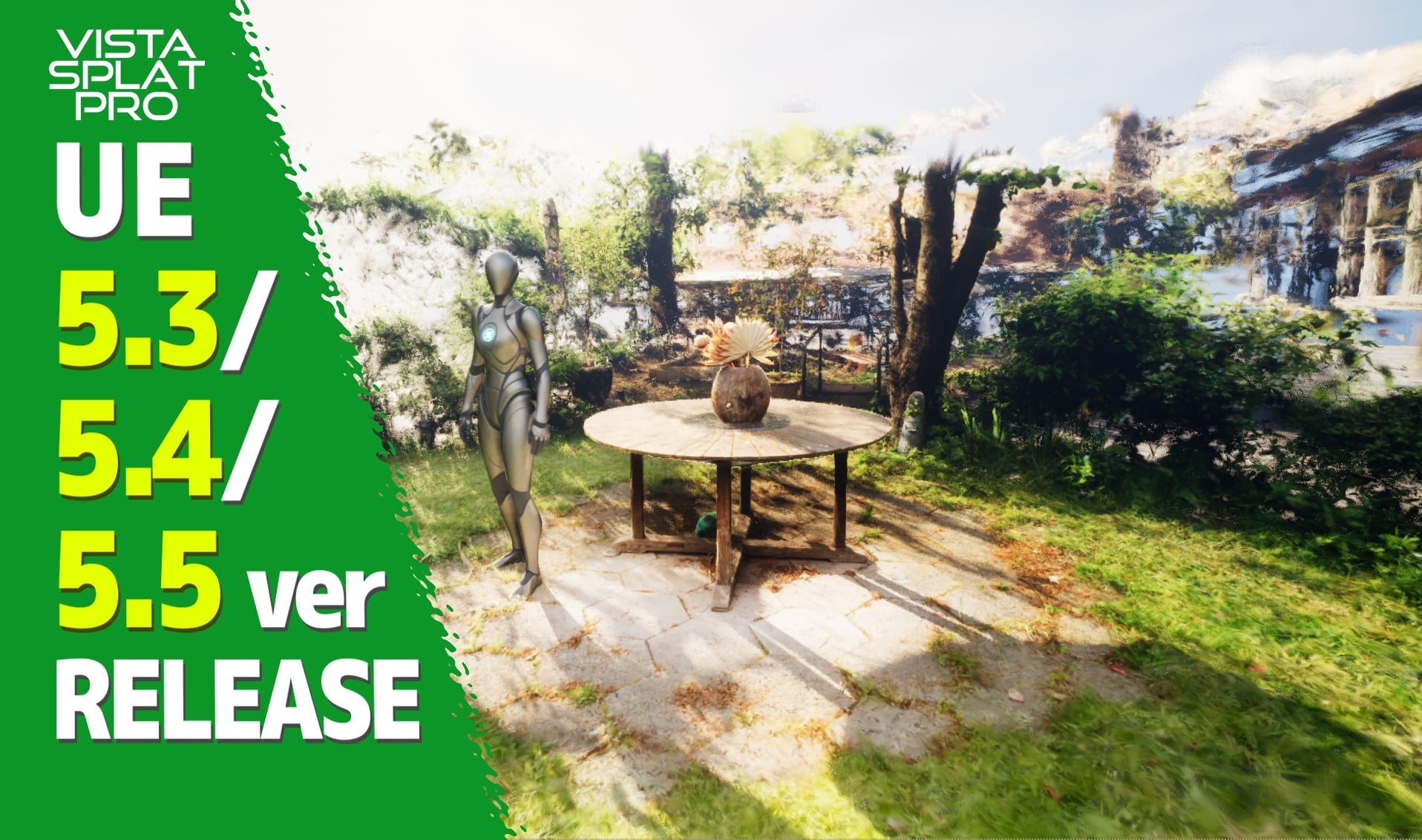 3D Gaussian SplattingデータをUnreal Engineで動的な影に対応した描画を可能にするプラグイン「Vista Splat Pro」が、UE5.3、5.4、5.5に対応 ...